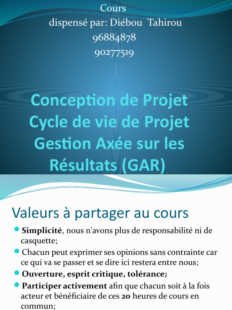 Introduction-Cycle de Projet-ISIEM 2017 | PDF | Gestion de projet ...