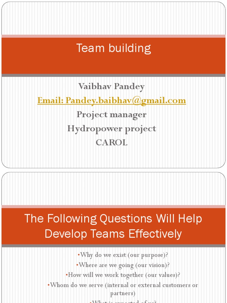 Effective Team Building Strategies | PDF | Team Building | Goal