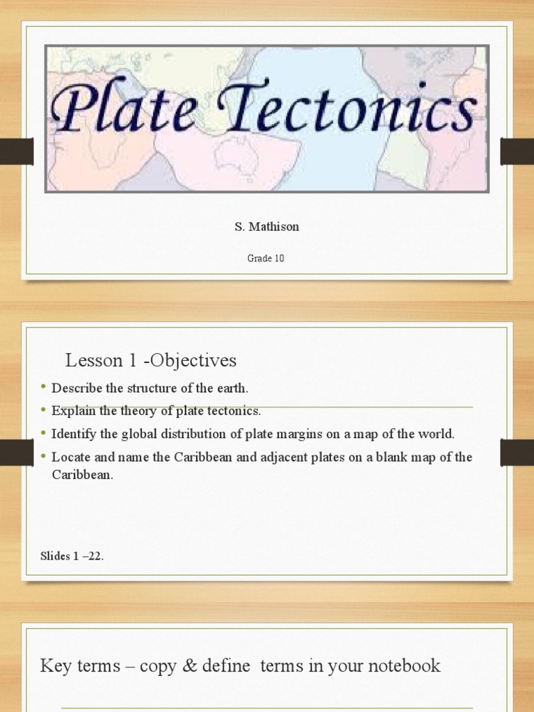 Understanding Plate Tectonics in Grade 10 | PDF