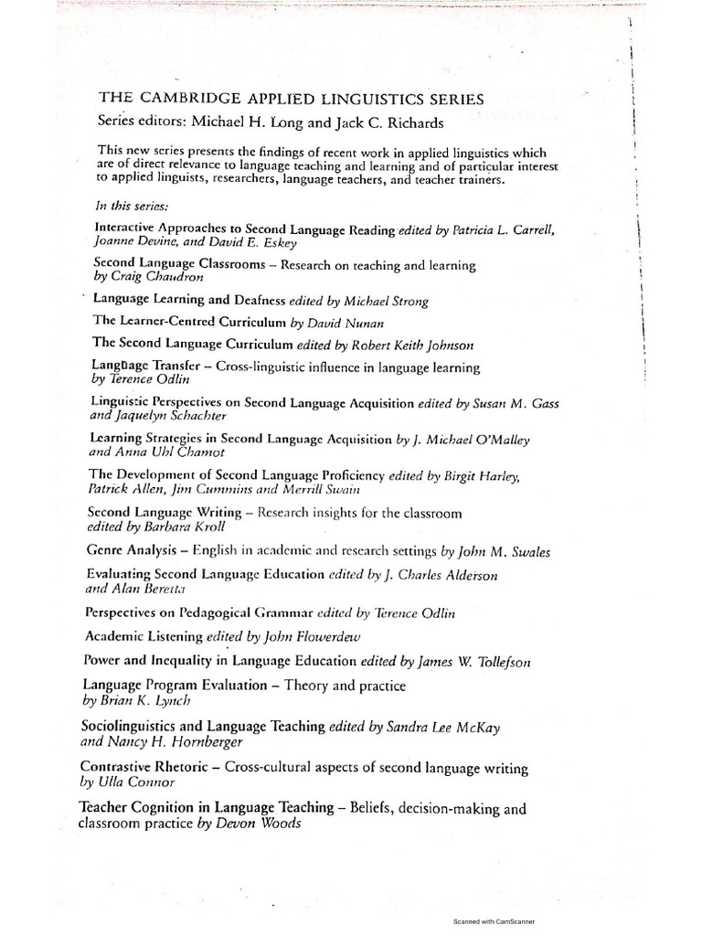 The Development of Second Language Proficiency | PDF