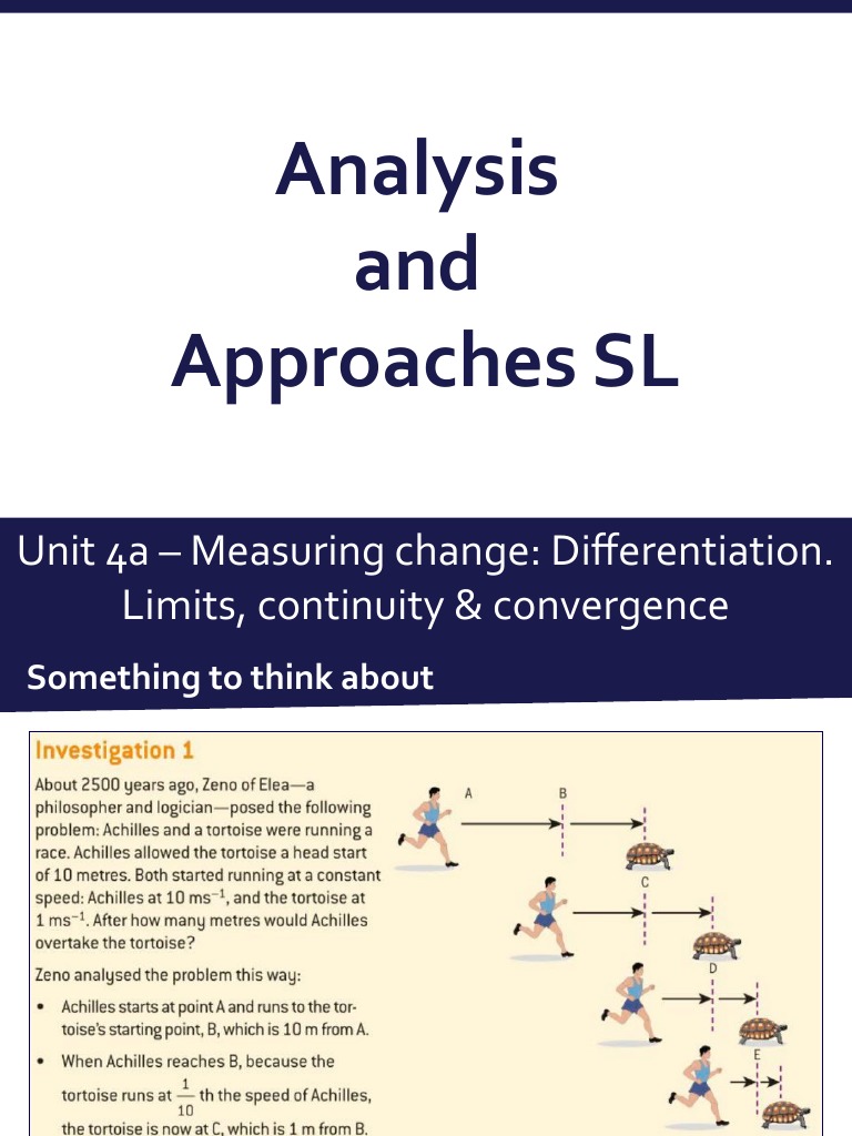 AA SL - Unit 4a - Limits and Differential Calculus (1) | PDF | Limit ...