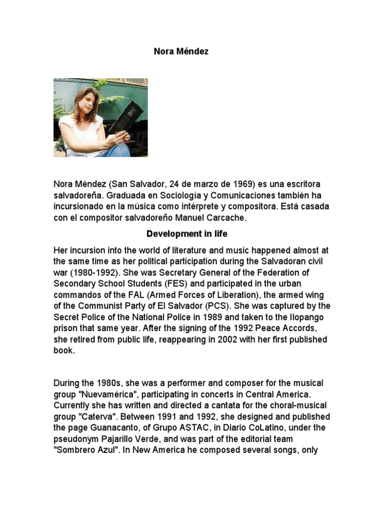 Biographies of Salvadoran Writers | PDF