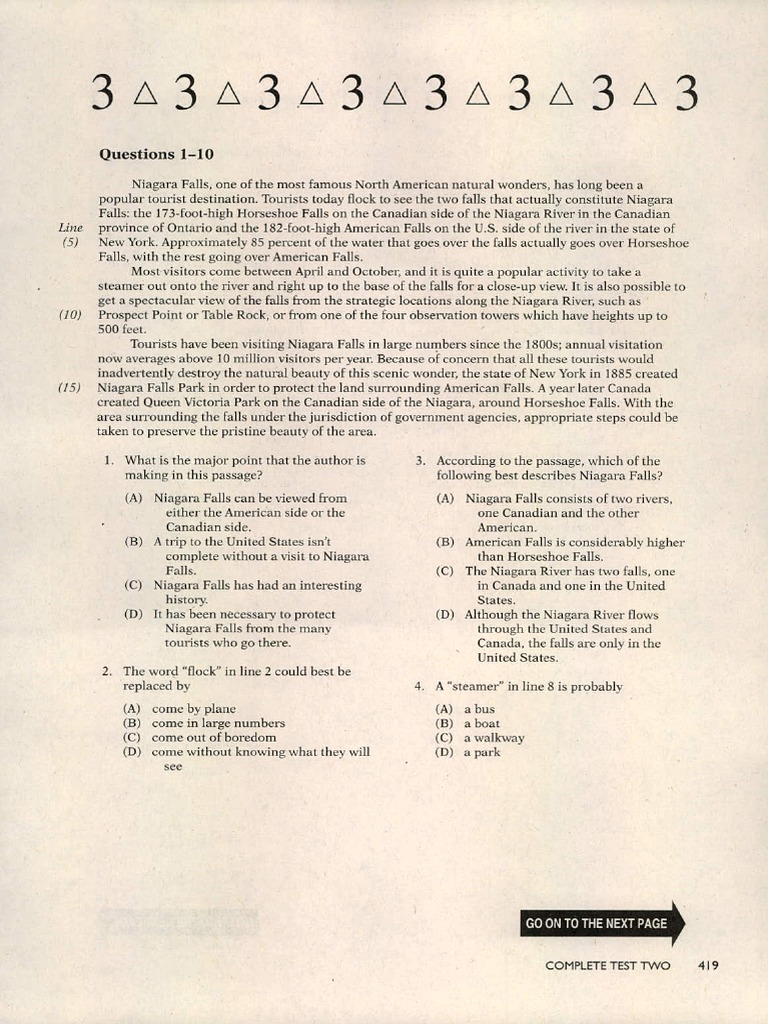 Section 3-Reading and Comprehension (Pca3) | PDF