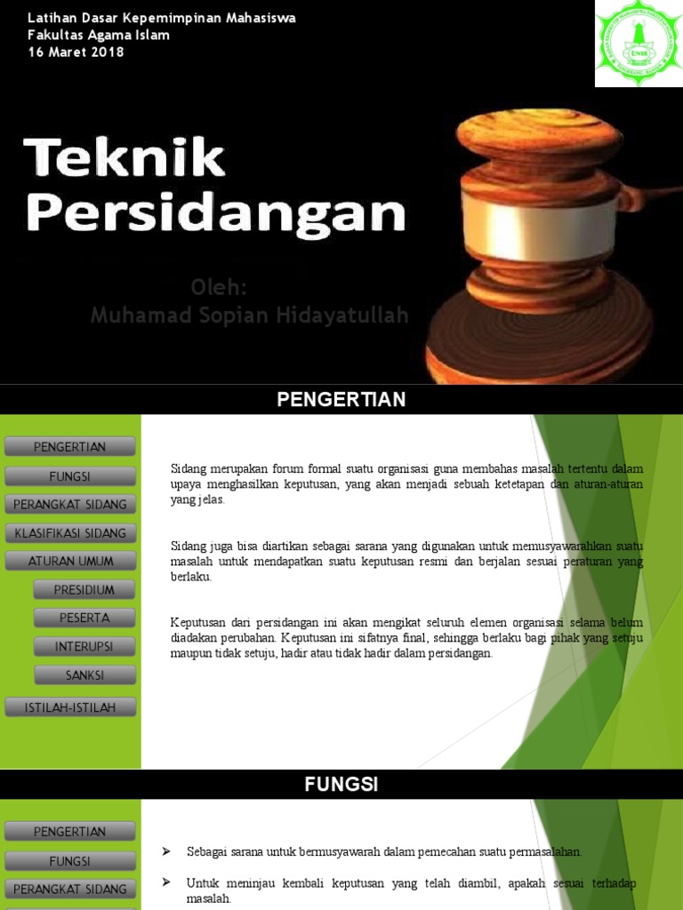 Teknik Persidangan | PDF