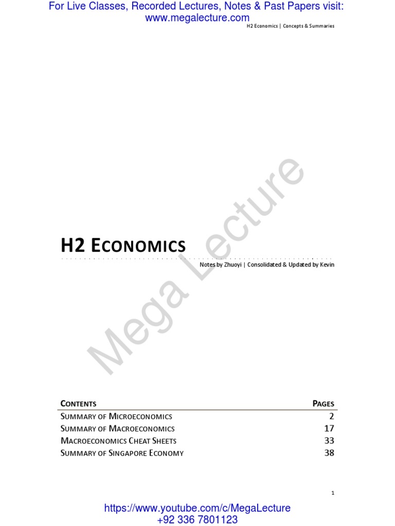 A Level Economics Notes | PDF | Monopoly | Elasticity (Economics)