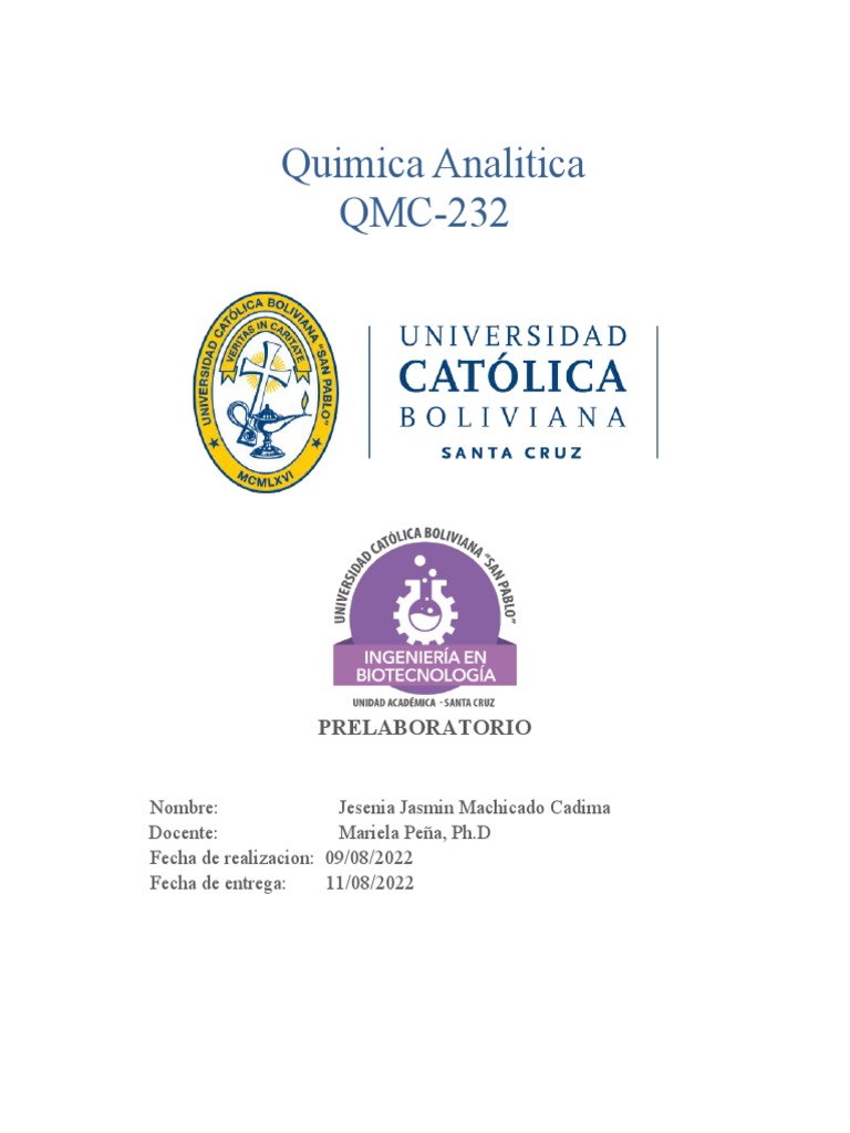 Tarea 2 Guia Lab QMC Analitica | Descargar gratis PDF | Concentración | Ácido sulfúrico