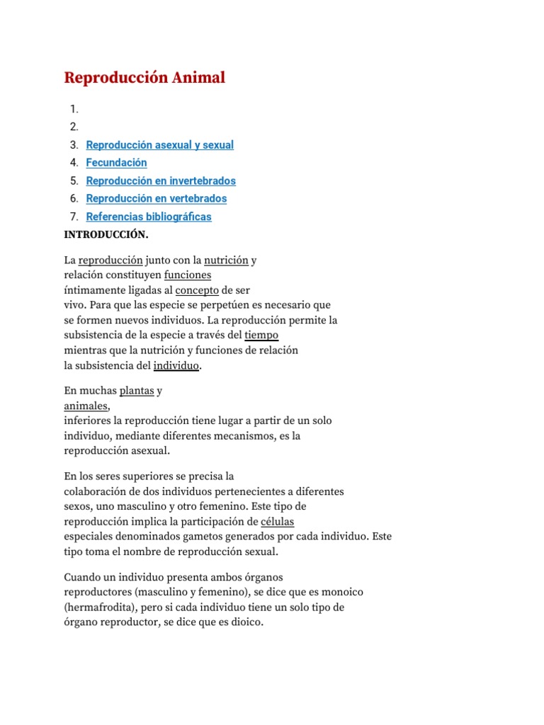 Reproducción Animal | PDF