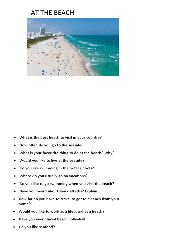 P1 at The Beach Conversation-Evelyn Tolentino Pérez - Tarea 6-Español ...