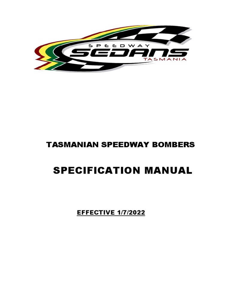 Bombers Specification Manual Nov 22 PDF Seat Belt Pipe Fluid