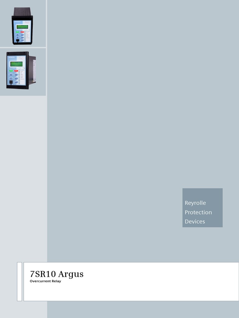 7SR10 ArgusCompleteTechnicalManual | PDF | Logic Gate | Alternating Current