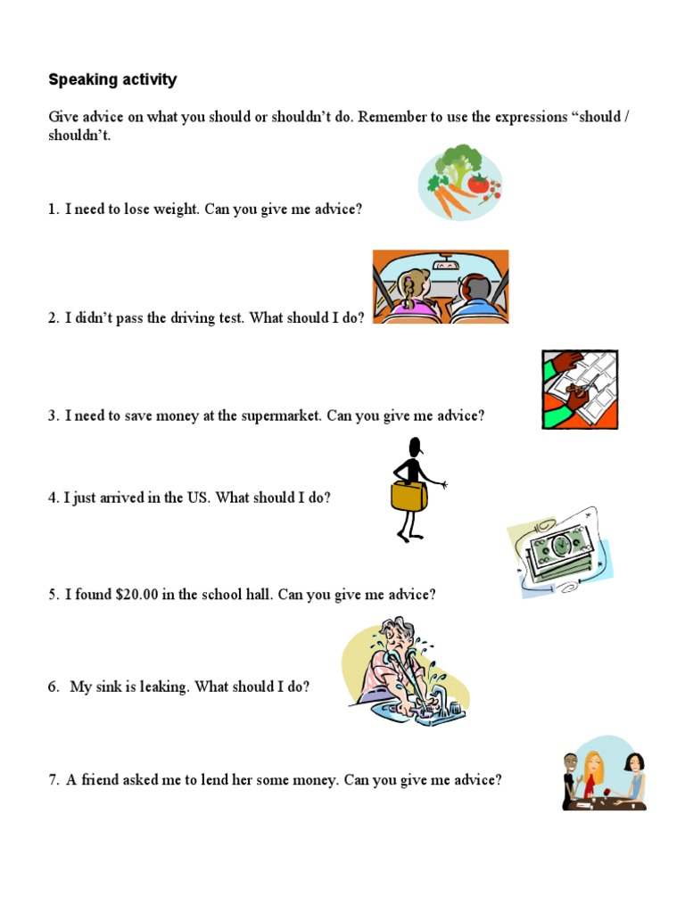 P1 Speaking Giving-Advice - Evelyn Tolentino Pérez - Tarea 4 - Español ...