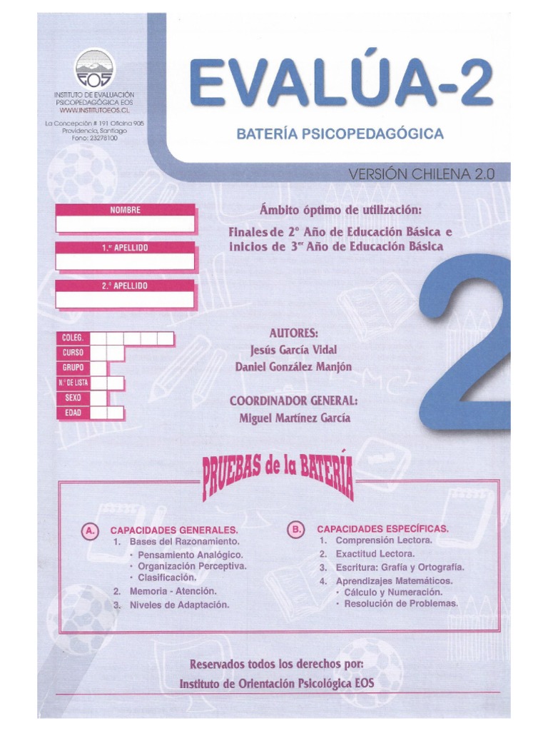 Protocolo Evalúa 2 | PDF