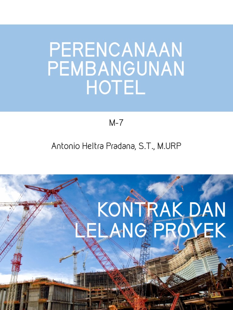 Dokumen Proyek Konstruksi Hotel | PDF