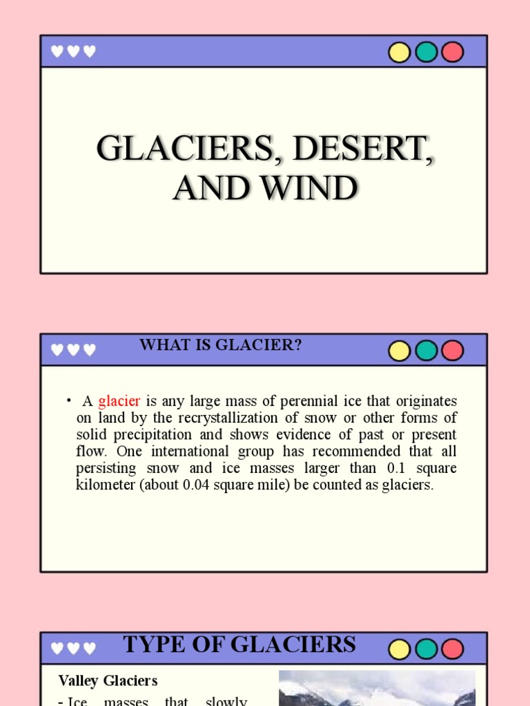 Glaciers, Desert, and Wind | PDF | Glacier | Valley