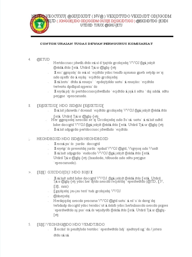 PDF Uraian Tugas DPK Ppni | PDF