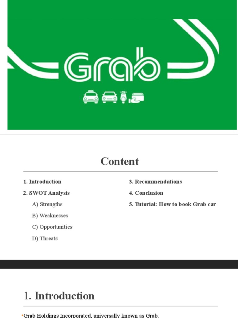 Grab SWOT Analysis and Recommendations | PDF | Economies