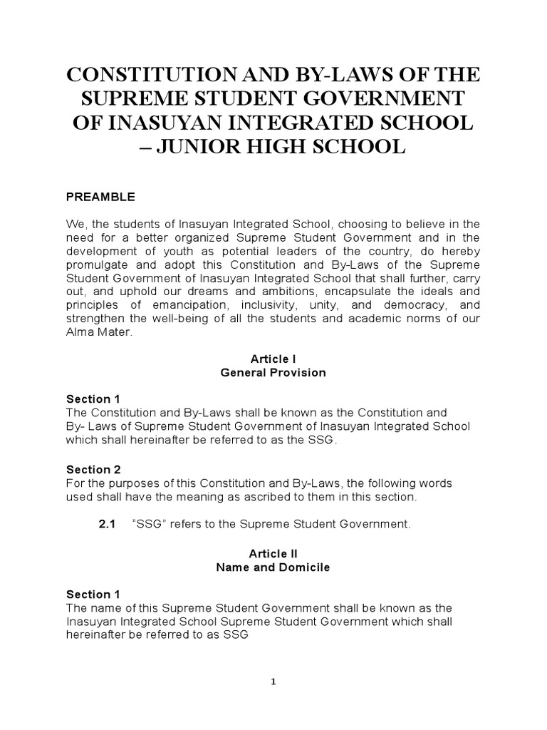 Final Constitution and By-Laws | PDF | Staff Sergeant | Committee