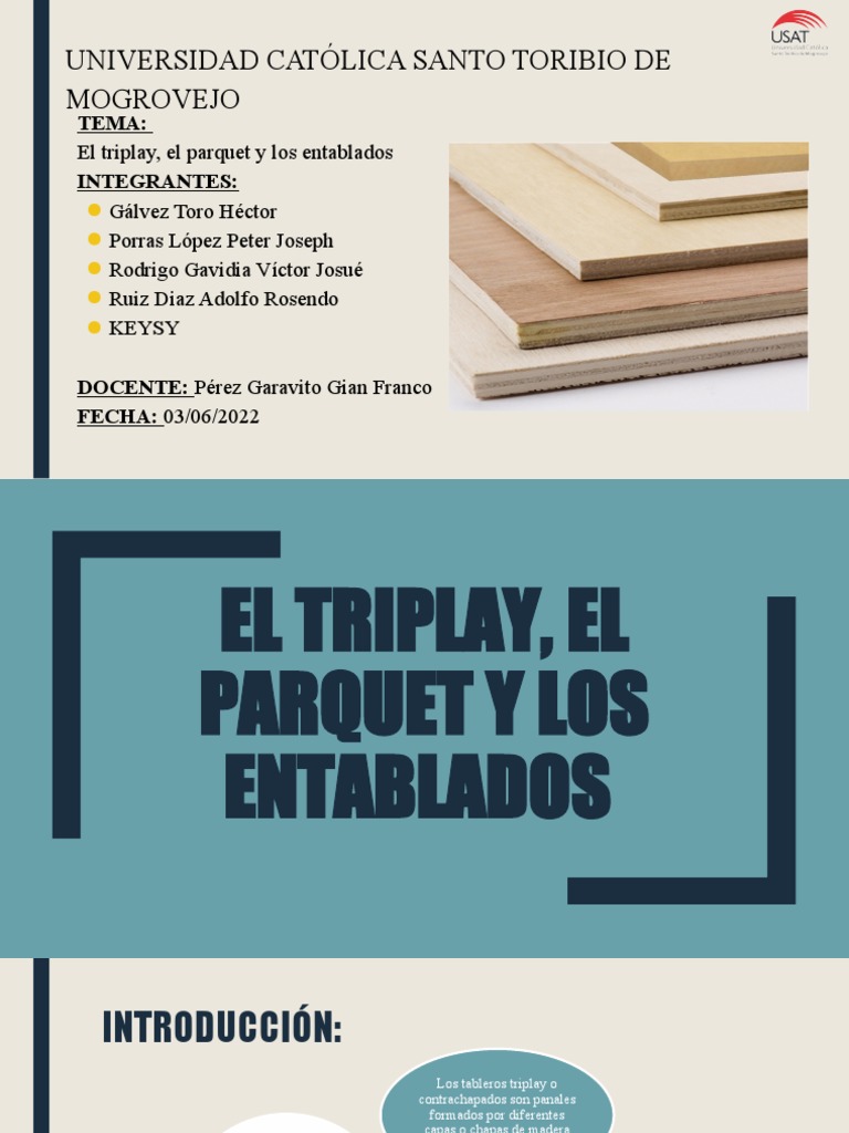 Tipos y Usos del Triplay en Construcción | PDF | Madera contrachapada ...