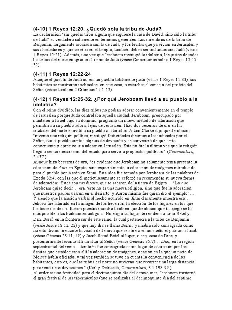 Comentarios Sobre 1 Reyes 8 | Descargar gratis PDF | Libros de reyes ...