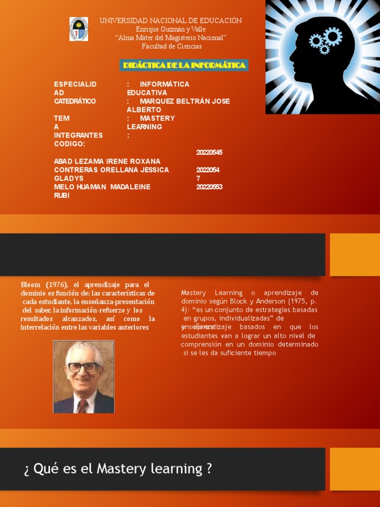 PPT-Mastery Learning | PDF | Plan de estudios | Evaluación