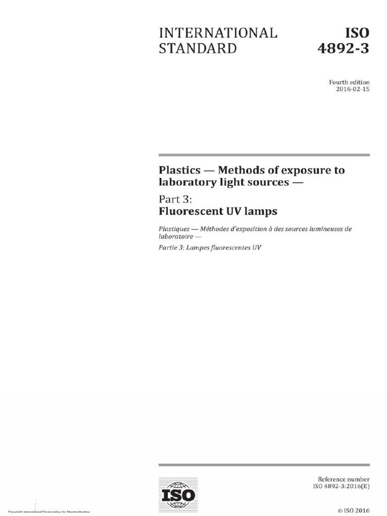 Iso 4892-3 | PDF