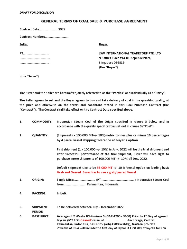 Draft - Contract DNR PSA 4200-3600 - Rev02 | Download Free PDF | Letter ...
