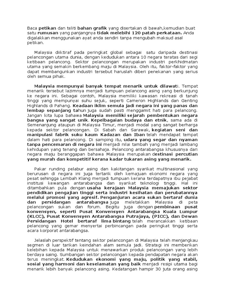 Rumusan Pelancongan | PDF