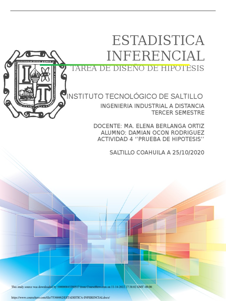 Estadistica Inferencial | PDF