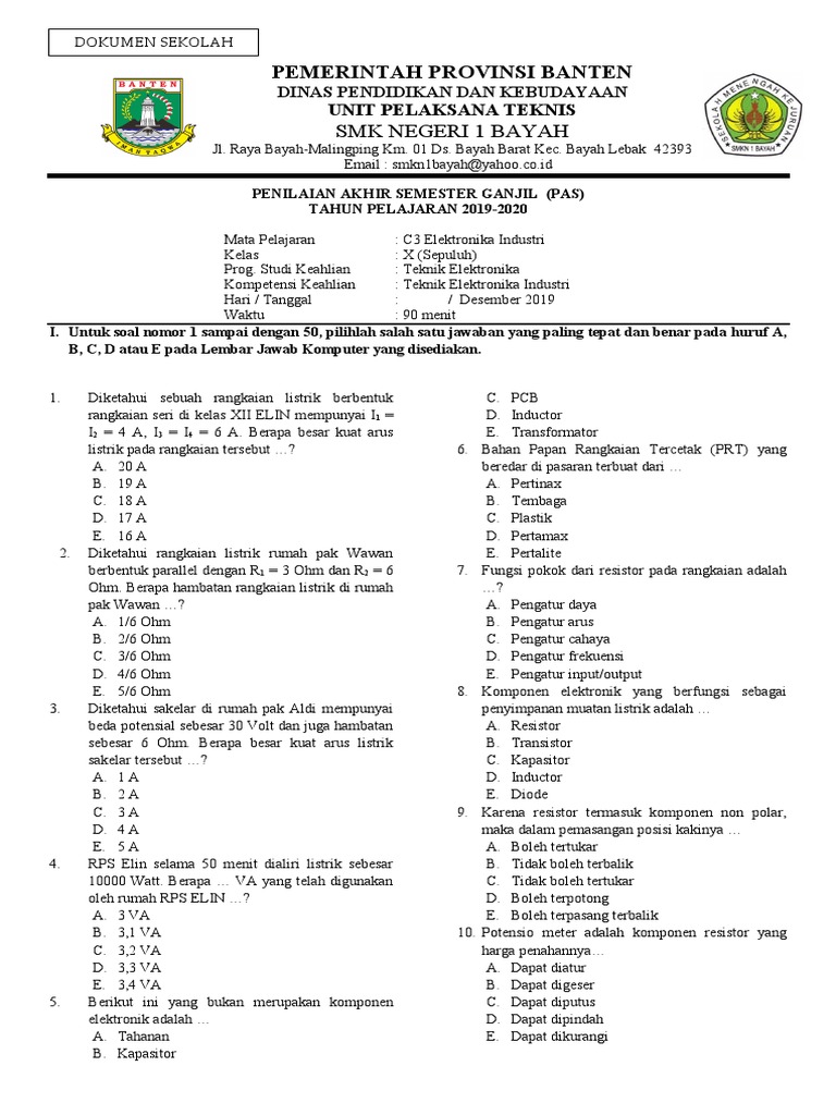 Soal C3 12 Elin | PDF