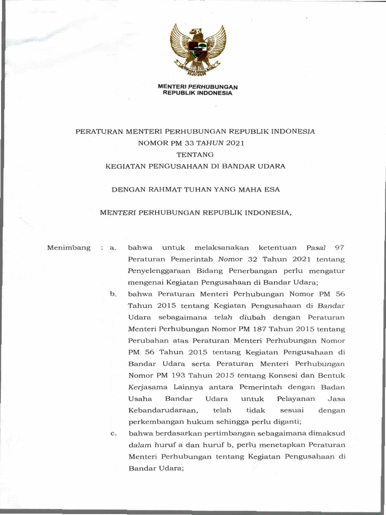 PM 33 Tahun 2021 | PDF