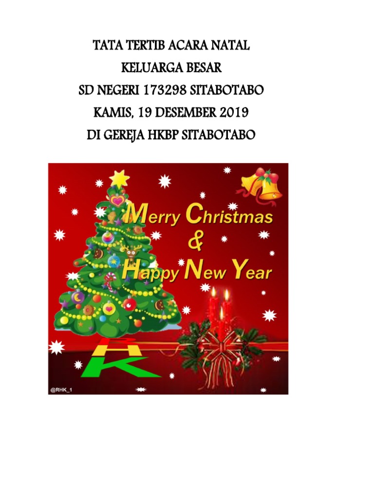 Tertib Acara Natal 2017 | PDF