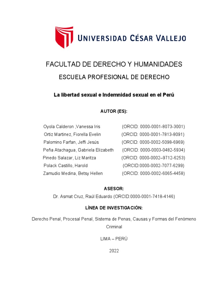 INFORME ACADEMICO - DERECHO PENAL II - MODIFICADO - Docx 23 Octubre | PDF | Violación | Derecho ...