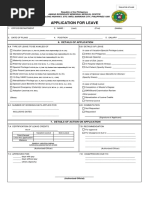 CS Form No. 6 Revised 2020 Application For Leave Fillable Final2021 | PDF | Parental Leave ...