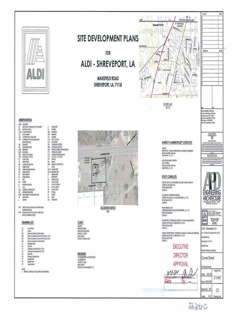 ALDI Approved Site Plans | PDF