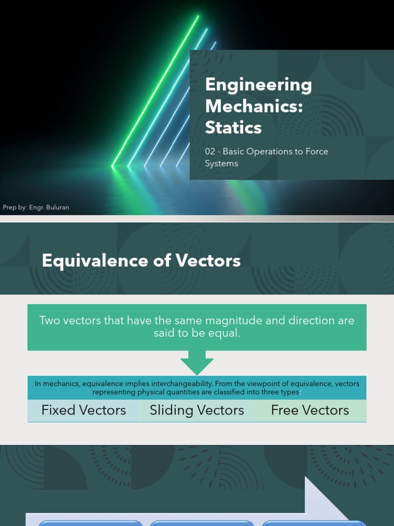 02 - Basic Operations in Force Systems | PDF | Force | Euclidean Vector