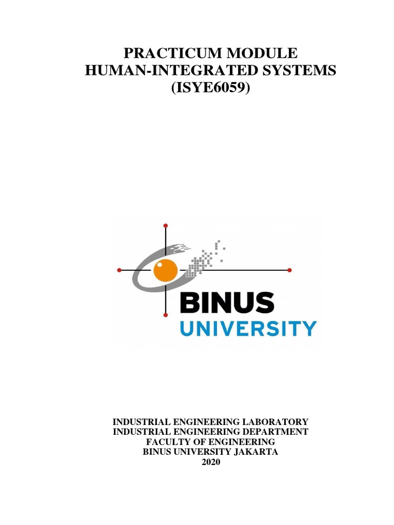 Modul Human-Integrated Systems 2019.2 | PDF | Human Factors And ...