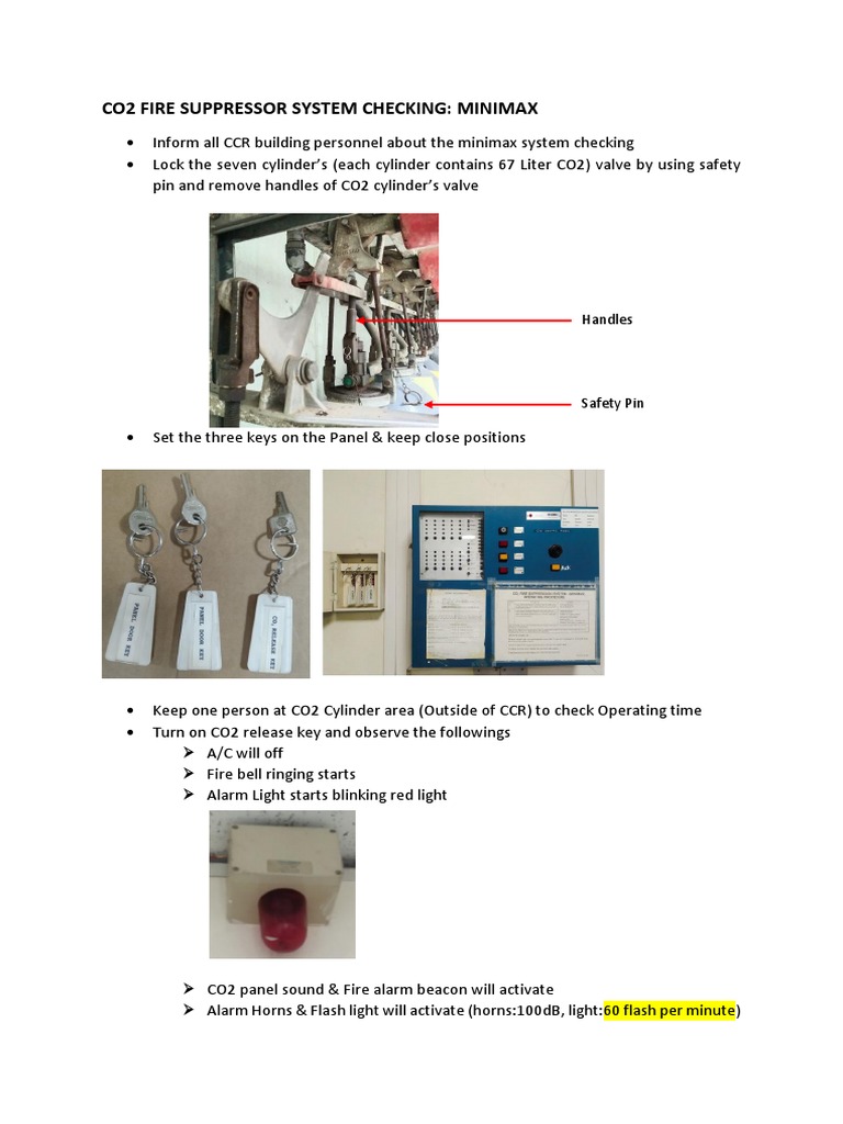 CO2 Fire Suppressor System With Pic | PDF