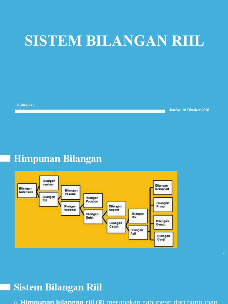 Sifat dan Contoh Bilangan Riil | PDF