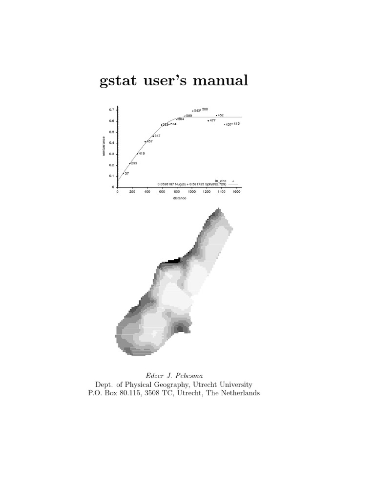 Pebesma - Gstat Users Manual | PDF