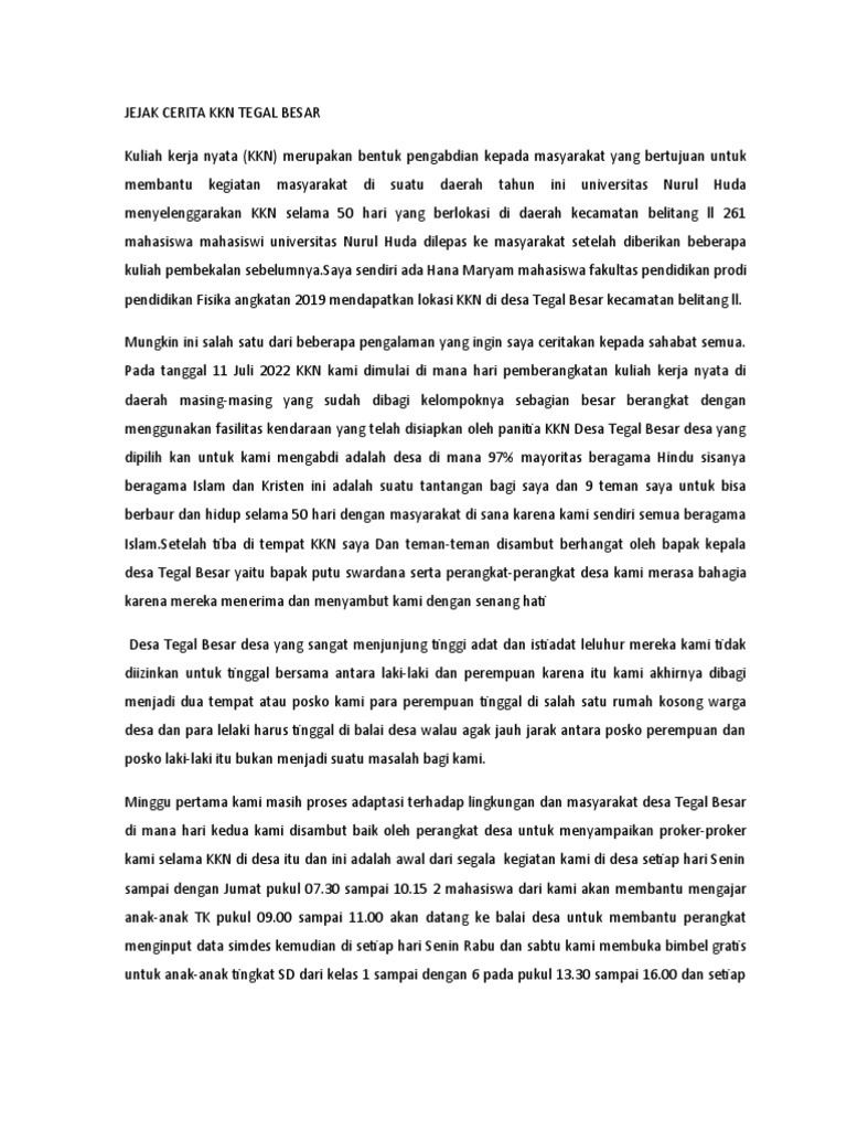 JEJAK CERITA KKN-WPS Office | PDF