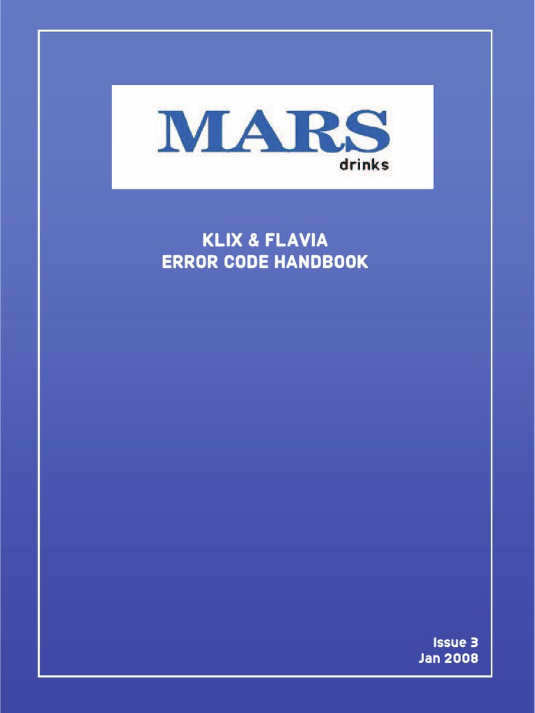 Mars Error Code Handbook 3 | PDF | Menu (Computing) | Flash Memory