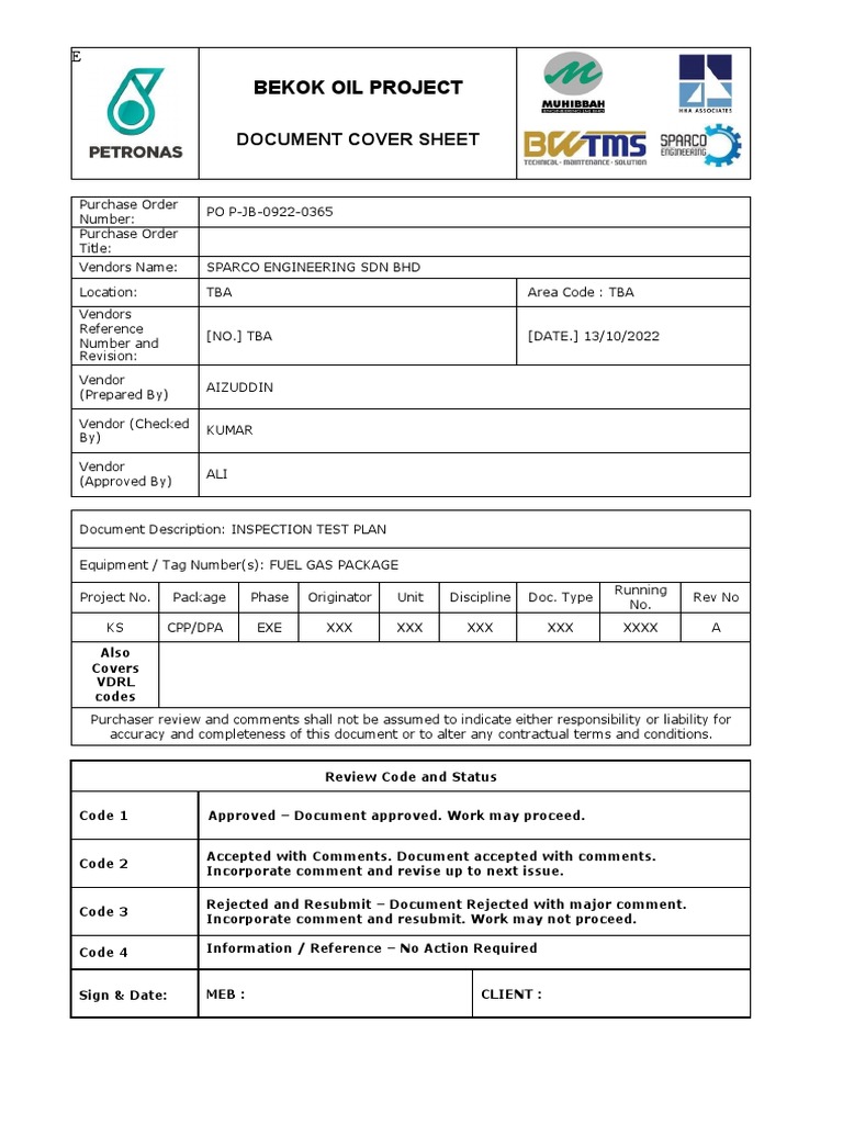 Fuel Gas Package Inspection Plan | PDF | Nondestructive Testing | Welding