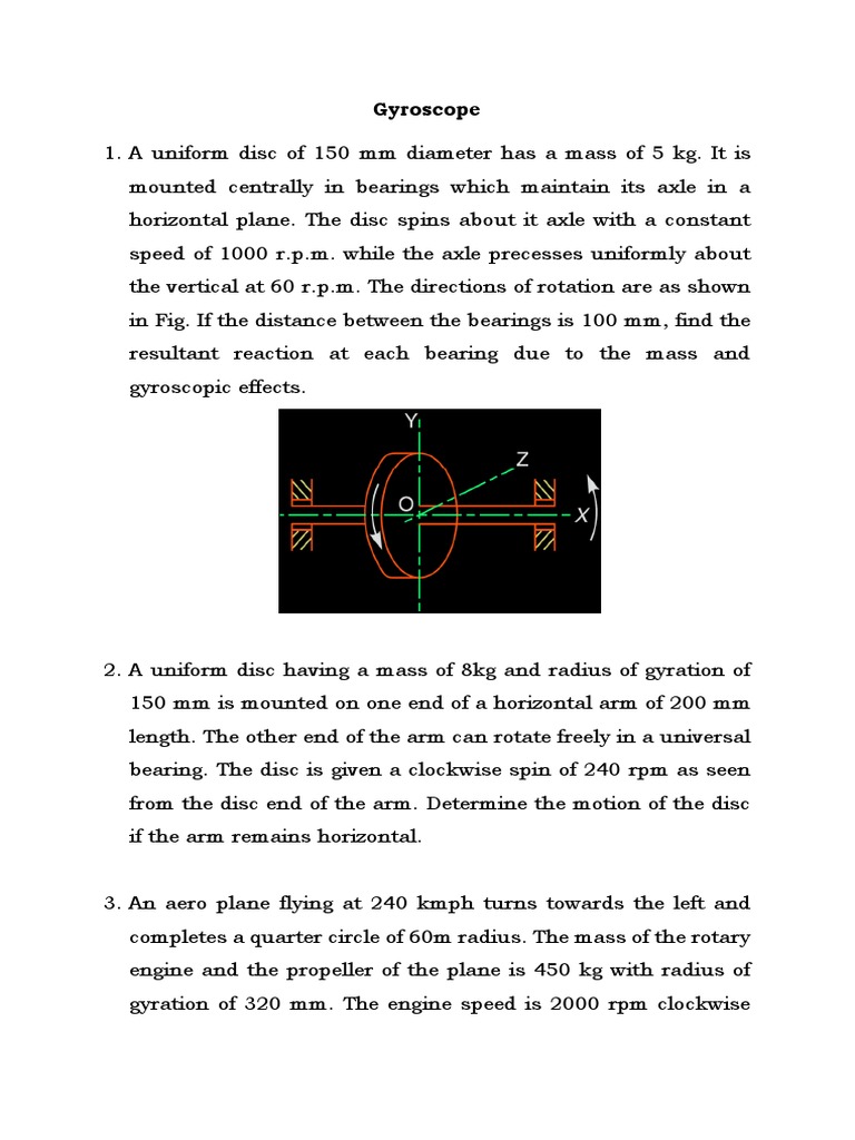 Gyroscopic Effects Analysis | PDF