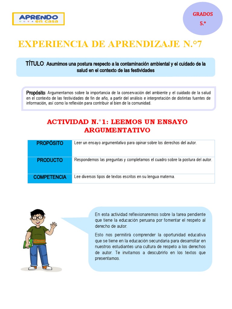 5to Actividades Exp. 7-2022 | PDF | Ensayos | Pirotécnica