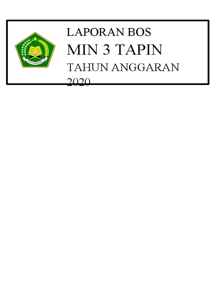 Cover Laporan Bos | PDF