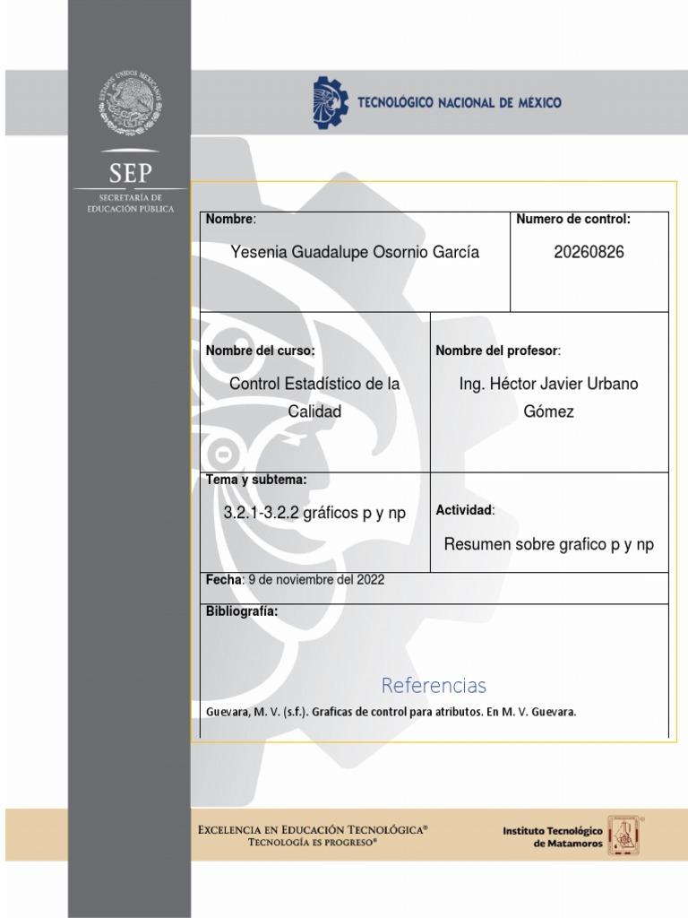 Gráficos de Control: p y np | PDF | Desviación Estándar