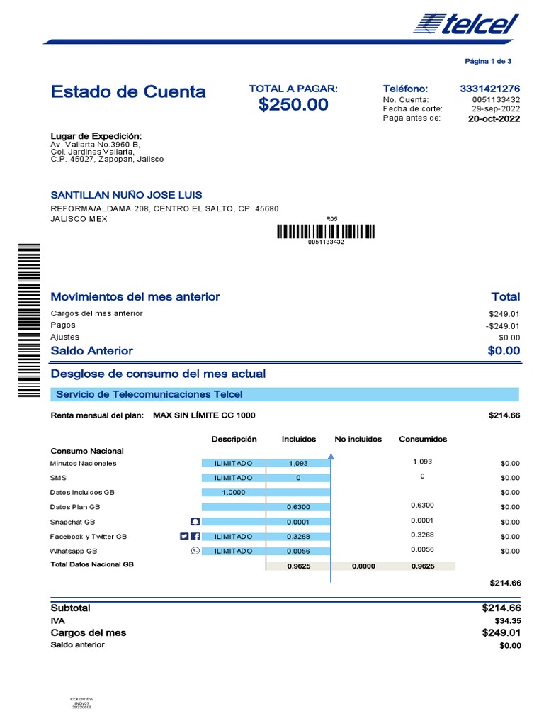 Factura-Mi Telcel | PDF