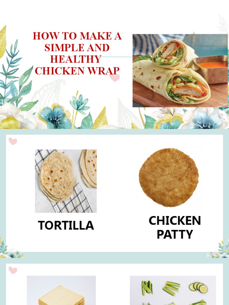 Chicken Patty Wrap Recipe Guide | PDF
