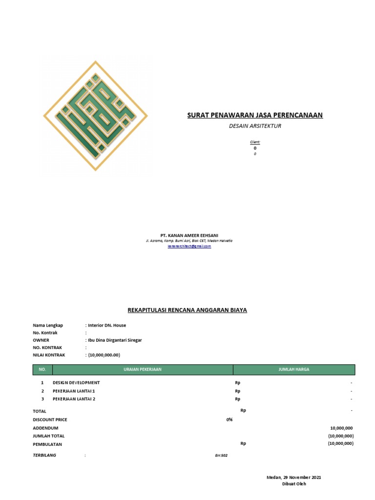 Template RAB Baru | PDF