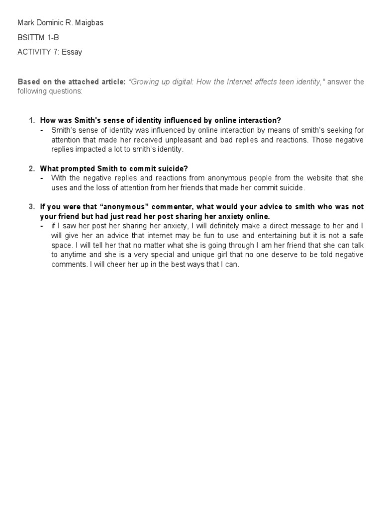 Activity 7 Manigbas, Mark Dominic R. | PDF